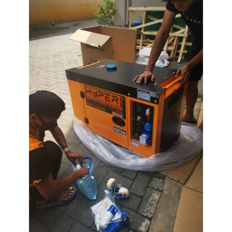Jual HDX 10000 GENSET GENERATOR SILENT SOLAR 7000 WATT 7 KVA HYPER | Shopee Indonesia