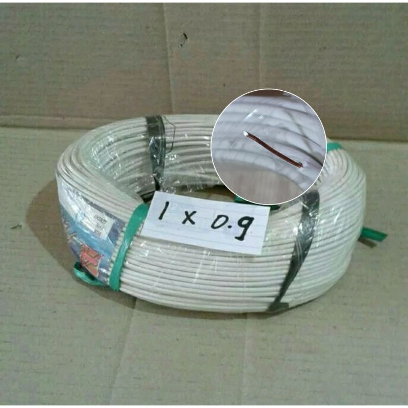 Jual kabel listrik kabel kawat isi 1x0,9 kabel tembaga kabel meteran ...