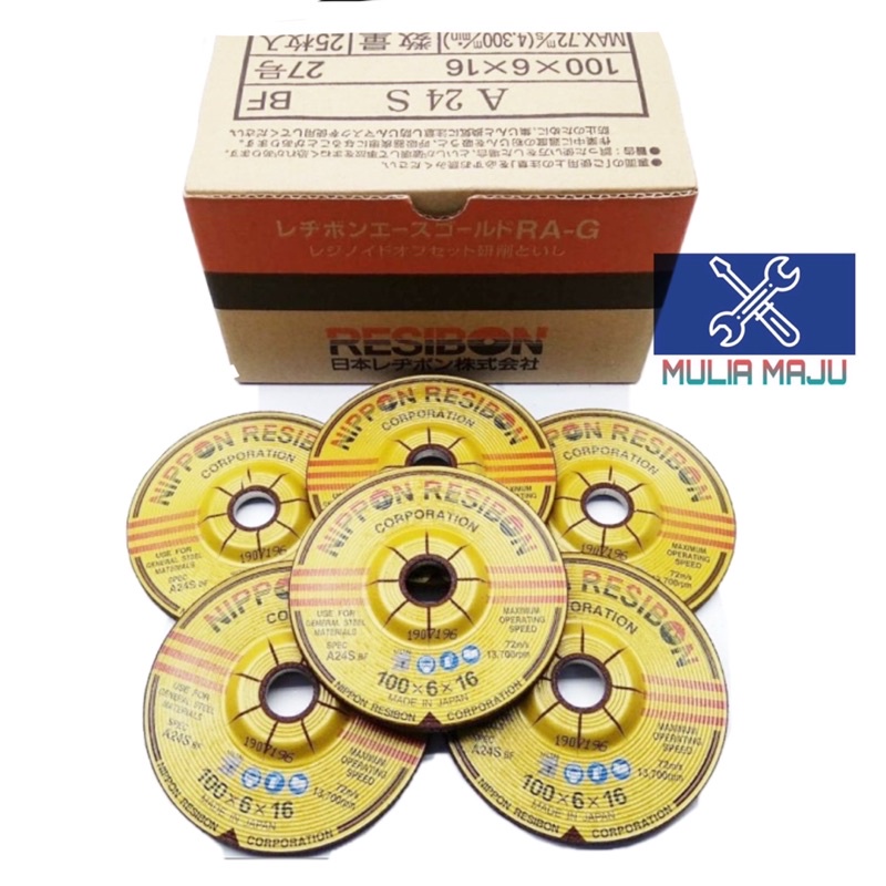 Jual Batu nippon resibon 4x6 / NIPPON RESIBON BATU GURINDA 4inch x 6mm ...