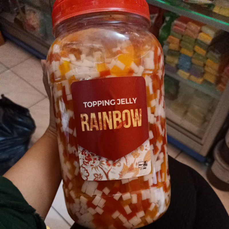 Jual QQ jelly topping rainbow / coffee / nata kemasan 3.2kg | Shopee ...