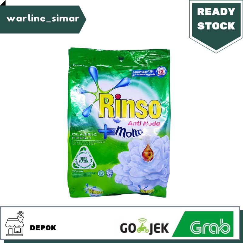 Jual Rinso Plus Molto Detergen Deterjen Bubuk 430gr Murah Curah Anti ...