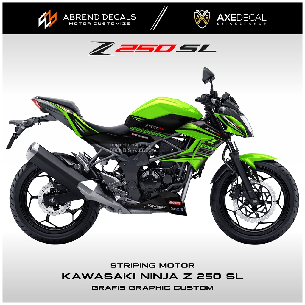 Jual STRIPING NINJA Z 250 SL GRAFIS CUSTOM / STIKER MOTOR KAWASAKI ...