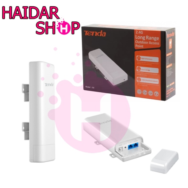 Jual TENDA O3 Wireless Outdoor CPE 2.4GHz 12dBi | Shopee Indonesia