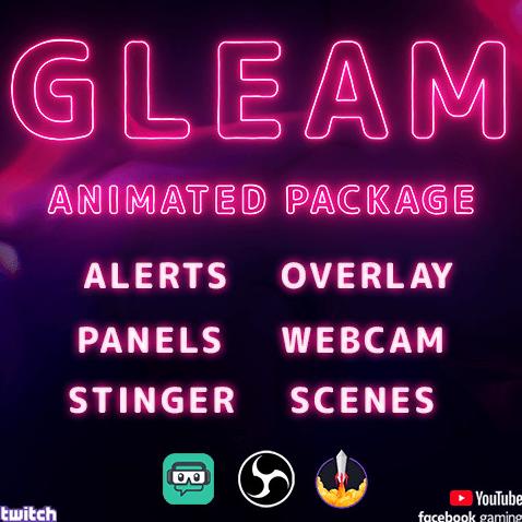 Jual Streamlabs Obs Stream Overlay - Gleam By Tacticalliondesigns ...
