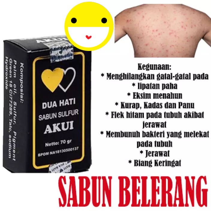 Jual SABUN MANDI BELERANG SULFUR AKUI OBAT PENYAKIT KULIT SABUN GATAL ...