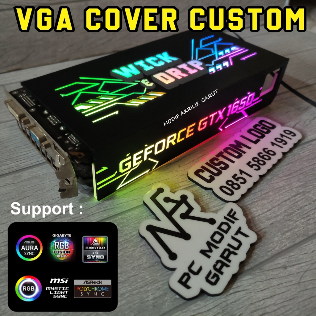 Jual VGA COVER CUSTUM COLORFULL GTX 1650 LED RGB | Shopee Indonesia