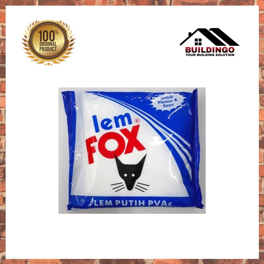 Jual LEM FOX PUTIH PVAc 350 GRAM BUNGKUS BIRU | Shopee Indonesia