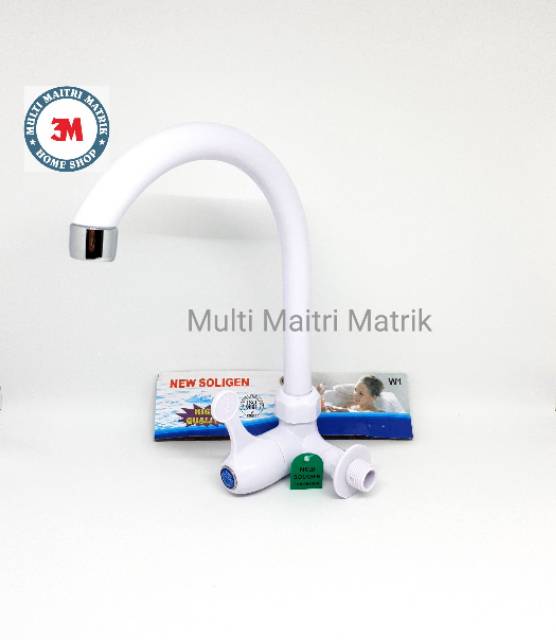 Jual Keran kran angsa pvc new soligen engkol W1 / kran cuci piring ...