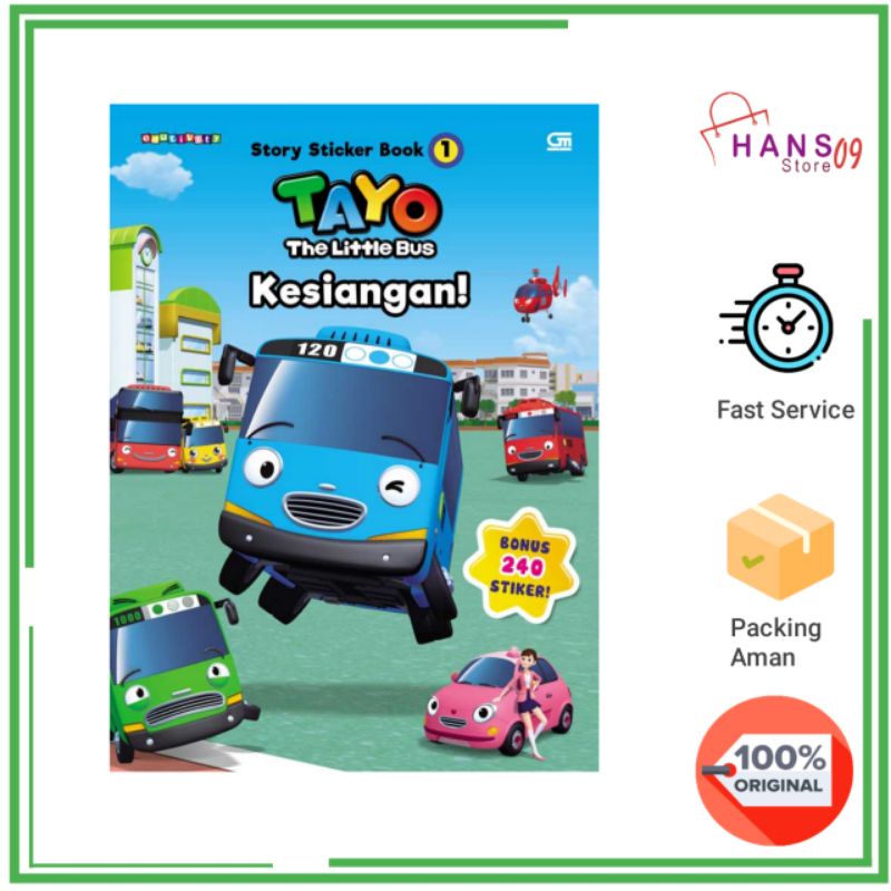 Jual Tayo the Sticker Bus 1: Tayo The Little Bus: Kesiangan! | Shopee ...