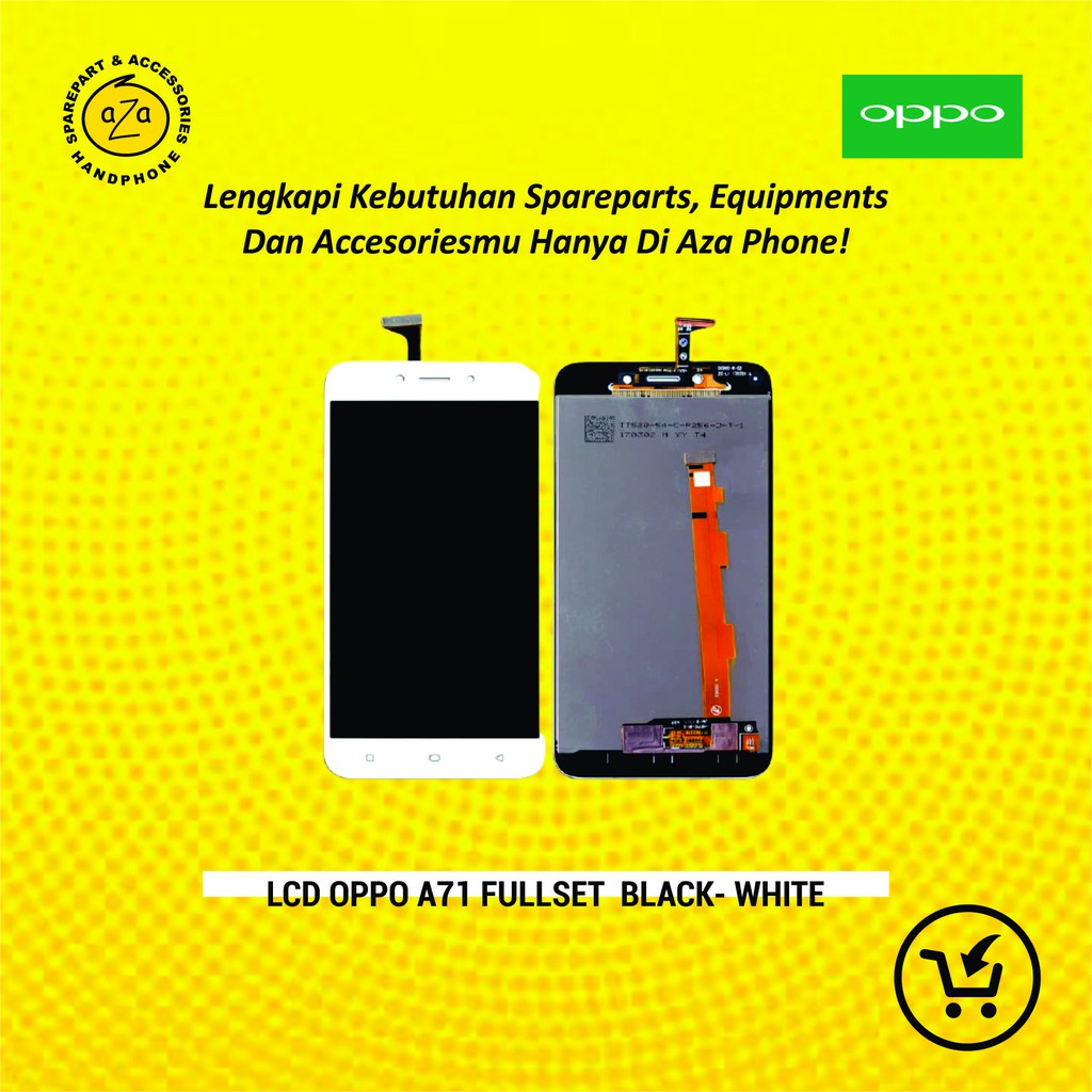 Jual Lcd Oppo A71 / CPH1717 Hitam Putih Fullset + Touchscreen | Shopee ...