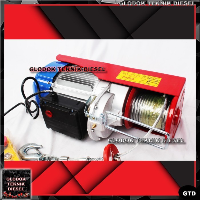 Jual Blockchain- Pazto Mesin Hoist Electric Katrol Listrik 1500 Kg X 20 ...