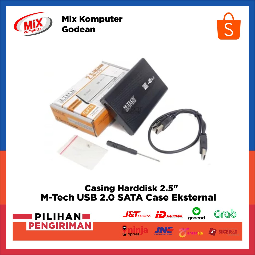 Jual Casing Hardisk Eksternal M-Tech USB 2.0 Case Enclosure 2.5" SATA | Shopee Indonesia