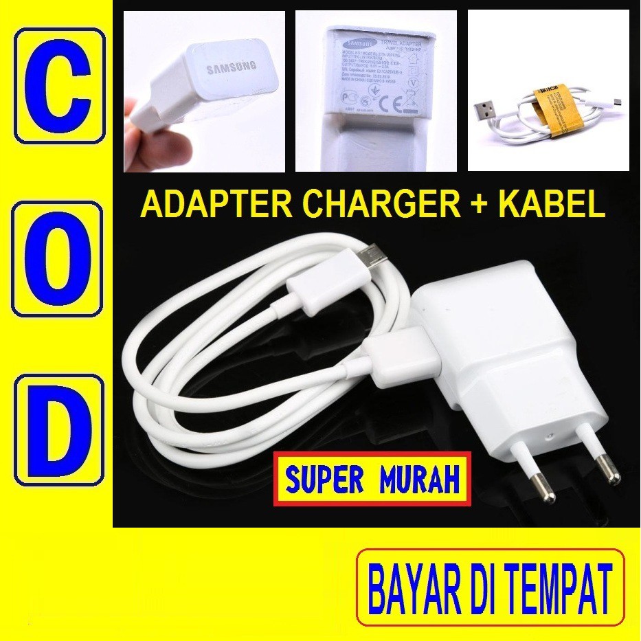 Jual COD- Paket Charger 2a Kabel Data Untuk Samsung Universal Hp ...