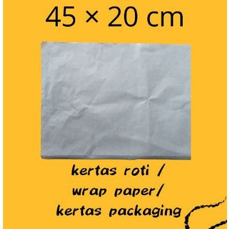 Jual Kertas roti / kertas packaging / wrap paper / baking paper / polos ...