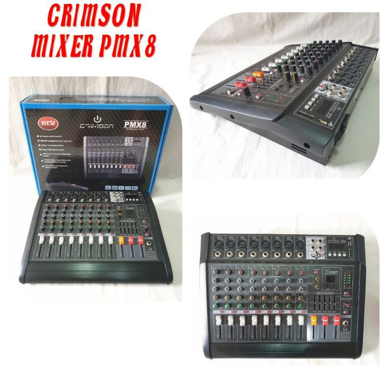 Jual Power Mixer Crimson PMX 8 ( 8 channell ) | Shopee Indonesia