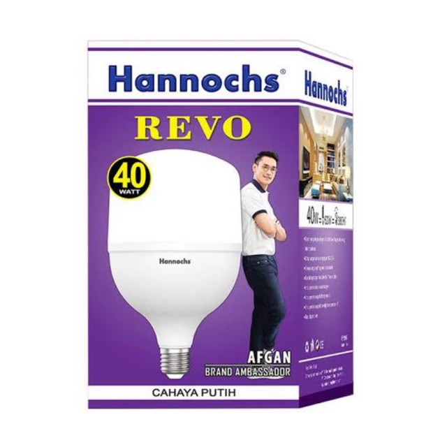 Jual HANNOCHS LAMPU LED REVO 40 WATT (CAHAYA PUTIH) | Shopee Indonesia