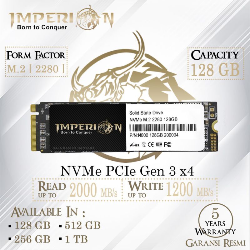 Jual SSD M2 NVMe PCIe 3x4 Form Factor 2280 Imperion / Midasforce ...
