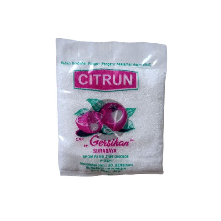 Jual Citrun Citric Acid Asam Sitrat Gersikan 20 Gram | Shopee Indonesia