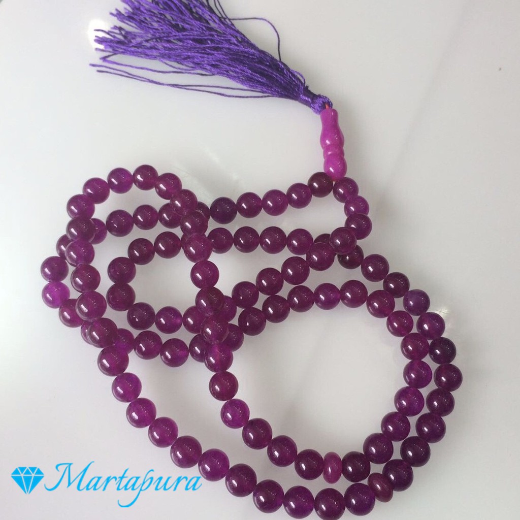 Jual TBA060J Tasbih Batu 99 | Bulir diameter 8mm | Bentuk: Bulir bulat ...