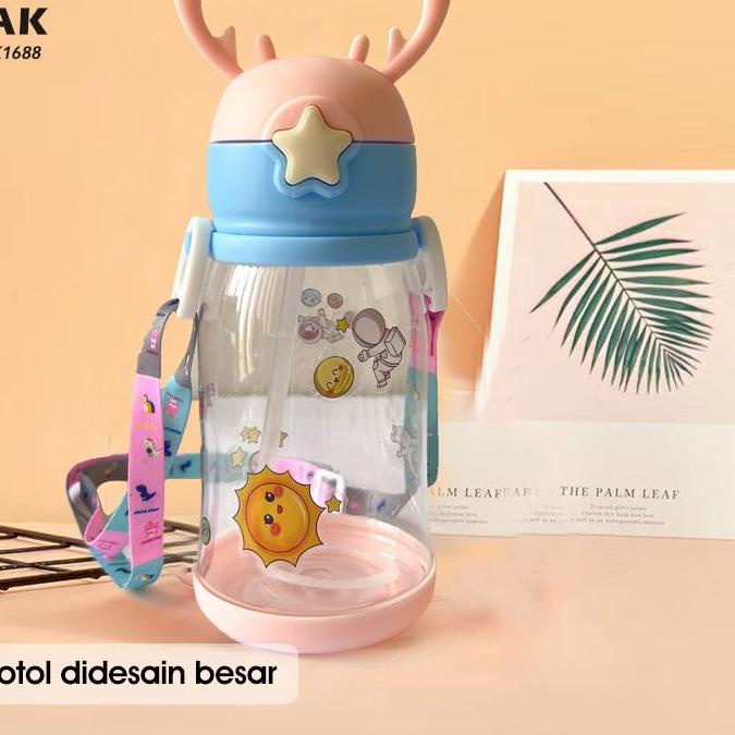 Jual COD !!! 9.9 Botol Minum Anak Tanduk Rusa Botol BPA Free Jerami Anak BZ242 [KODE 780 ...