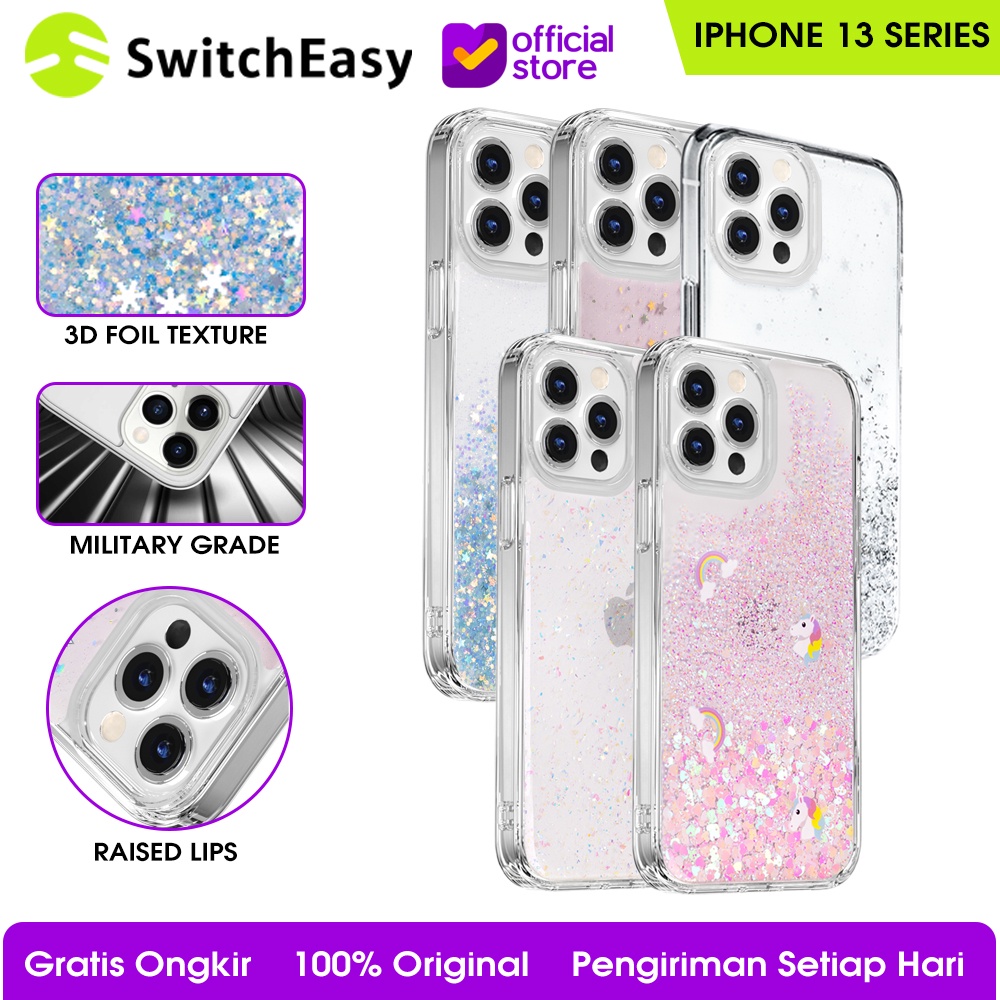 Jual Case iPhone 13 Pro SwitchEasy Starfield Glitter Hybrid Casing | Shopee Indonesia
