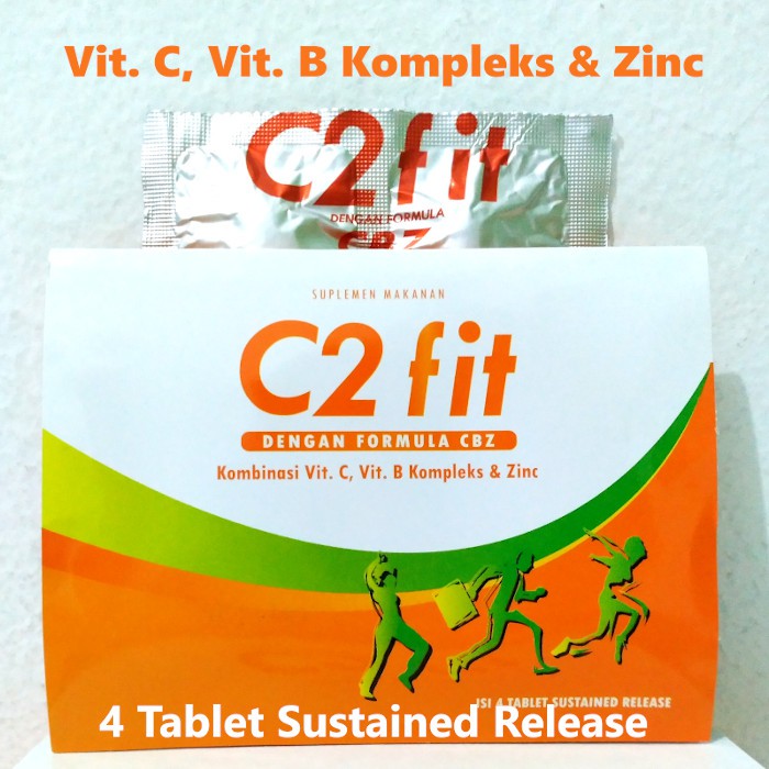 Jual C2Fit Per Strip - Vitamin C Vitamin B Kompleks dan Zinc - C2 Fit ...