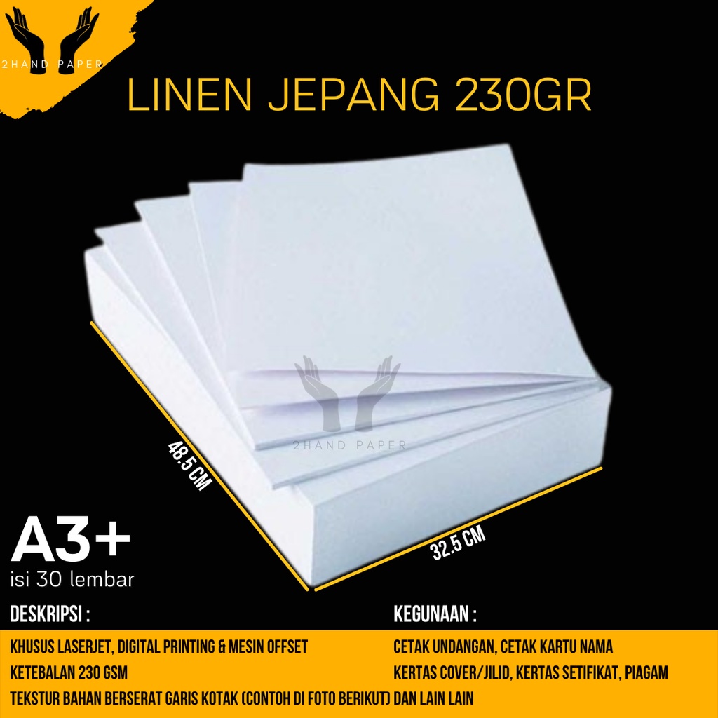 Jual Kertas Linen A3+ isi 30 lembar / Kertas Linen A3 Plus | Shopee ...