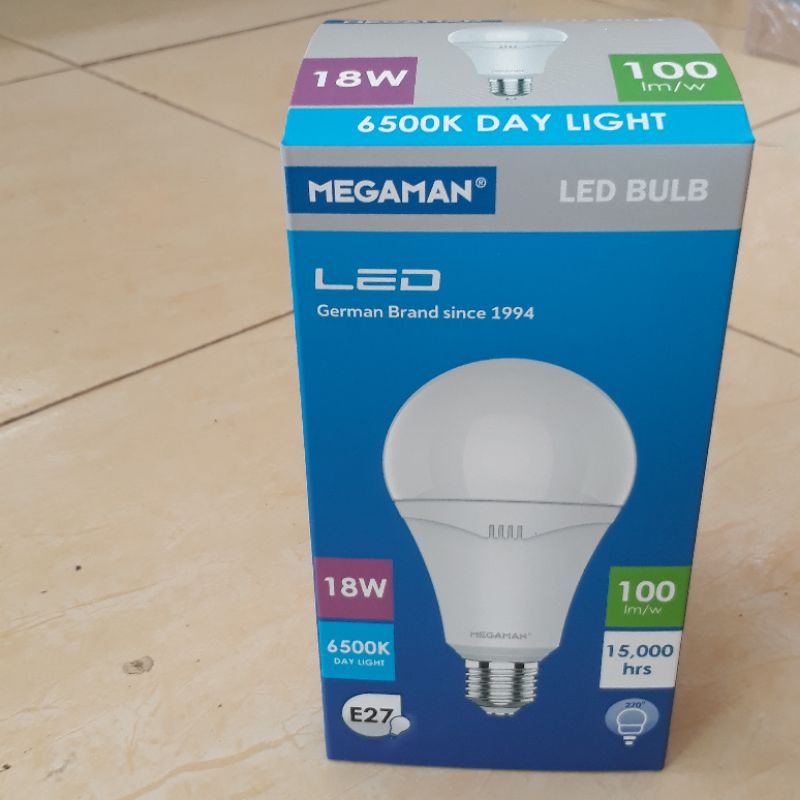 Jual MEGAMAN Lampu LED 18 Watt 18w Garansi 2 Tahun SNI - Putih 6500K ...