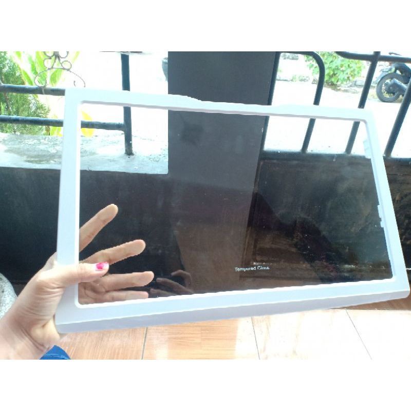 Jual Rak Kulkas Tempered Glass Kaca Mika Storage Laci Tebal Polytron ...