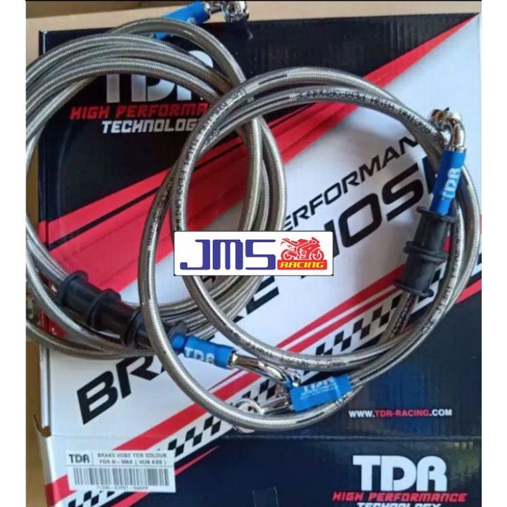 Jual selang rem kabel rem tdr racing non abs depan/belakang set nmax old dan nmax new silver dan ...
