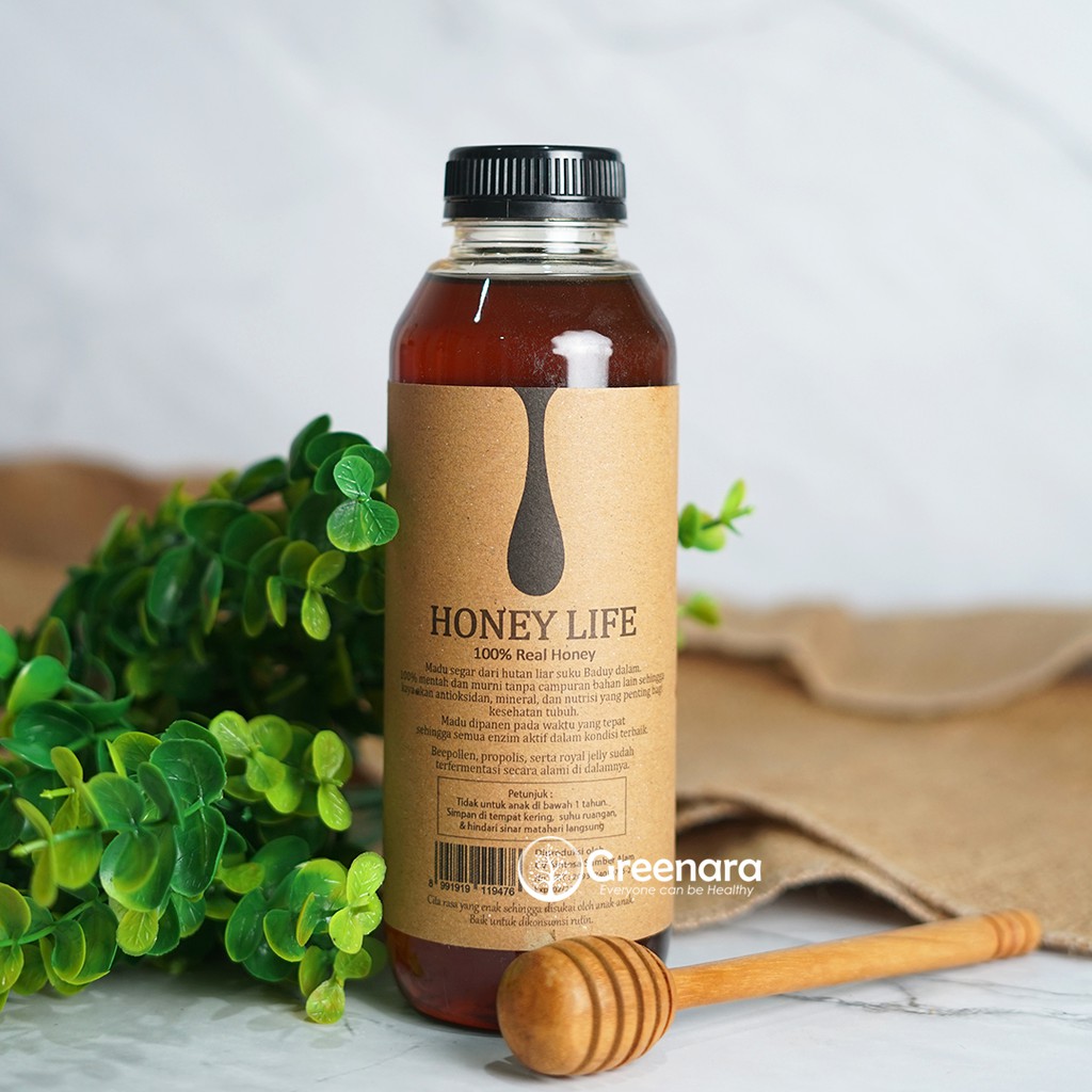 Jual Alsiha Sehat Alami Organik Madu Honey Life 500ml | Shopee Indonesia