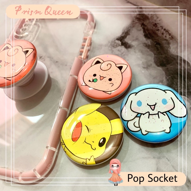 Jual Pop Socket / Holder HP / Griptok Pokemon Pikachu Jigglypuff ...