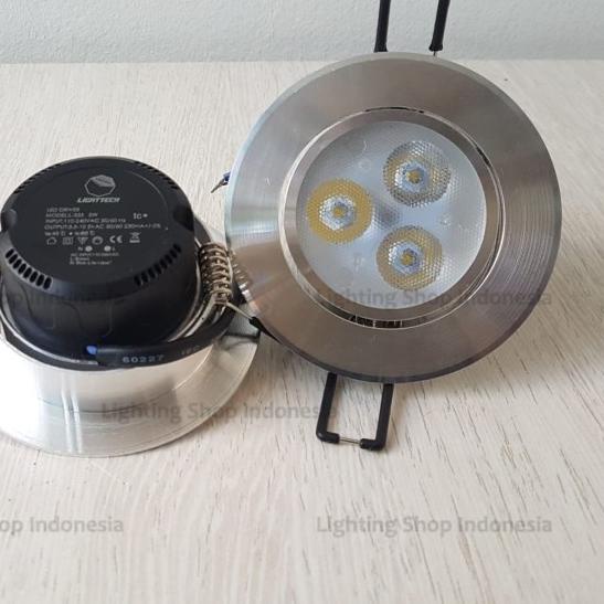 Jual L333 Downlight Led 3w inbow spot light sorot tanam plafon Lighttech - Body hitam, cahaya ...