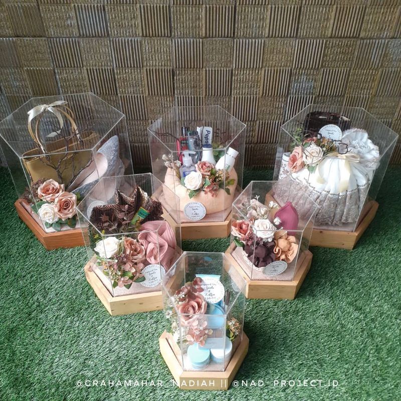 Jual KOTAK BOX BAKI HANTARAN SESERAHAN RUSTIC HEXAGONAL | Shopee Indonesia