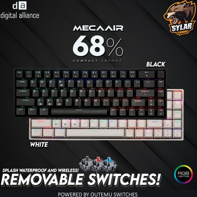 Jual Digital Alliance Meca Air 68% RGB Mini Mechanical Keyboard ...