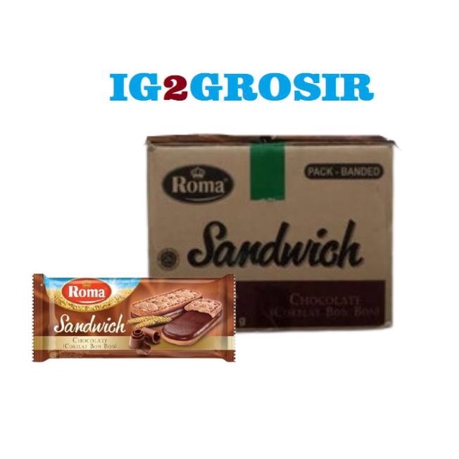Jual Roma Sandwich Coklat (DUS/42pcs) | Shopee Indonesia