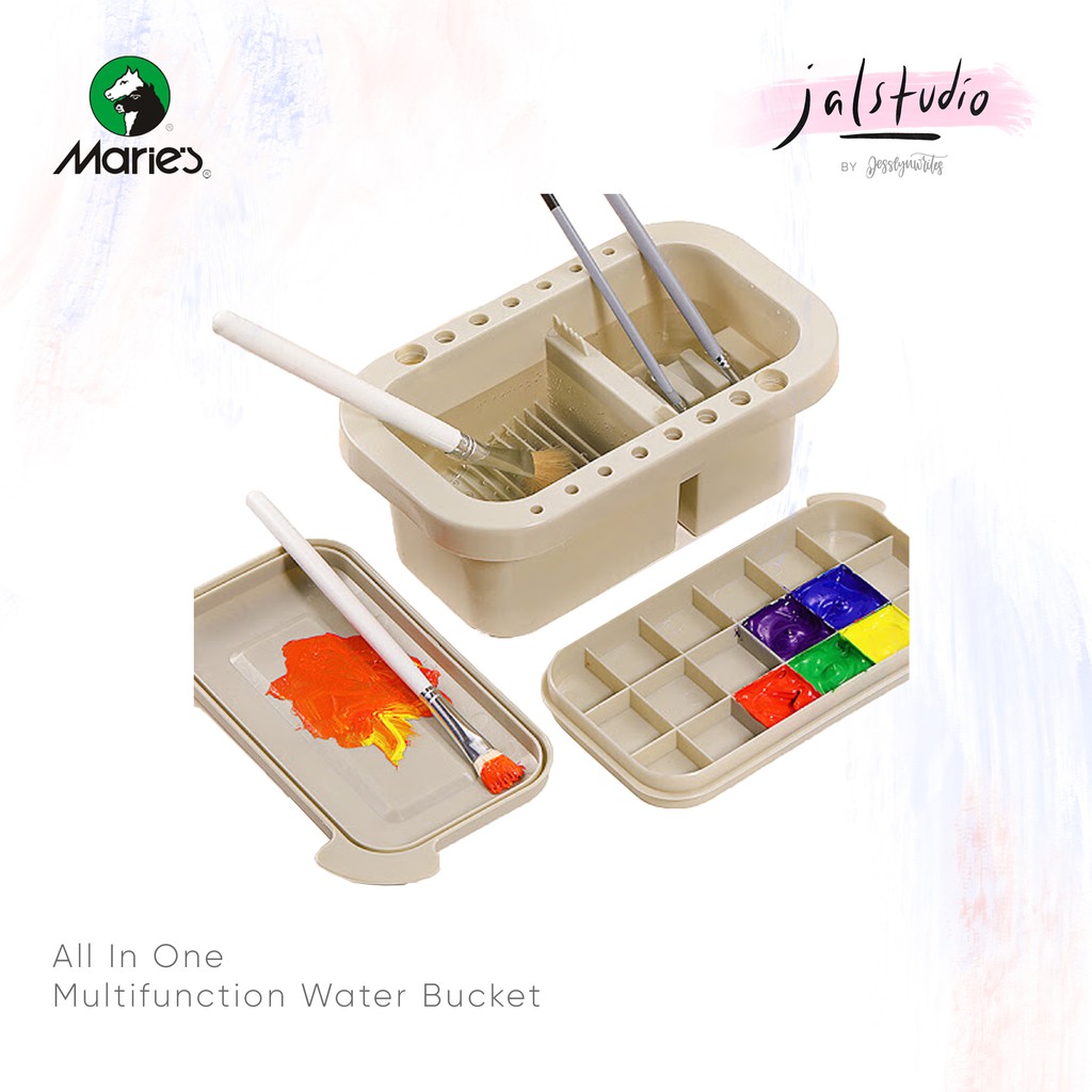 Jual Maries Watercolor Brush Cleaner Washer Palette Box Watercolour ...