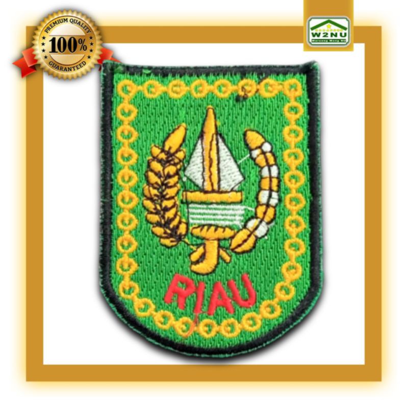 Jual BEDGE BET ATRIBUT LOGO BORDIR LAMBANG PROVINSI RIAU | Shopee Indonesia
