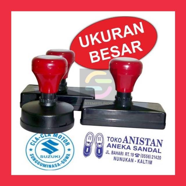 Jual Stempel Flash Ukuran Besar Jumbo & Sedang Free Custom Design ...