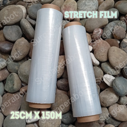 Jual PLASTIK STRETCH FILM / WRAPING / WRAPPING 25CM X 150M WRAP BENING ...