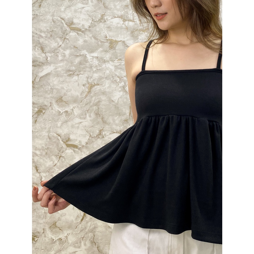 Jual MODAVIE - JOSEPHINE TANKTOP Korean Tanktop Crop Top Baju Atasan ...