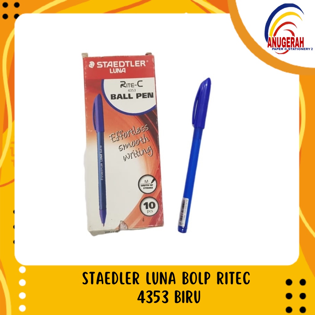 Jual STAEDLER LUNA BOLP RITEC BIRU 4353 (PAK) | Shopee Indonesia