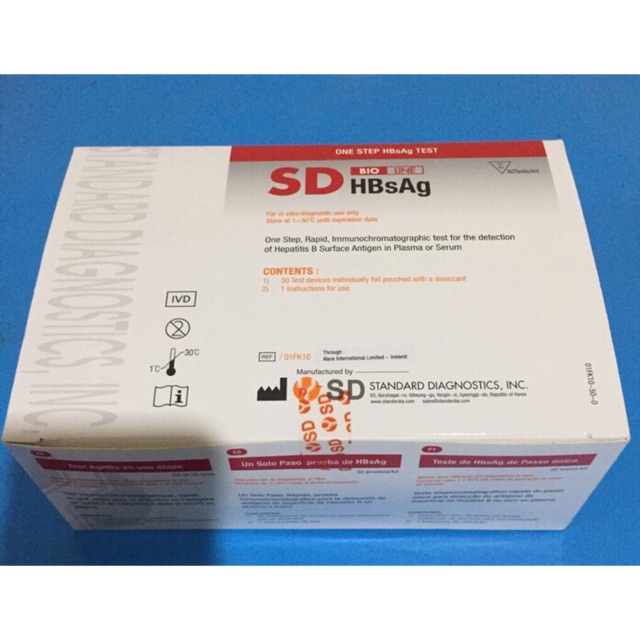 Jual HbsAg card merk SD 1 box isi 30 Test | Shopee Indonesia