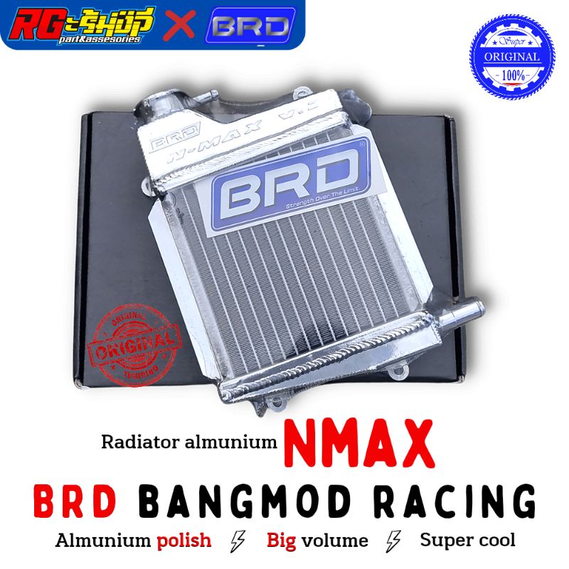 Jual Radiator Almu Aluminium Almunium Polish BRD Racing Nmax Old New ...