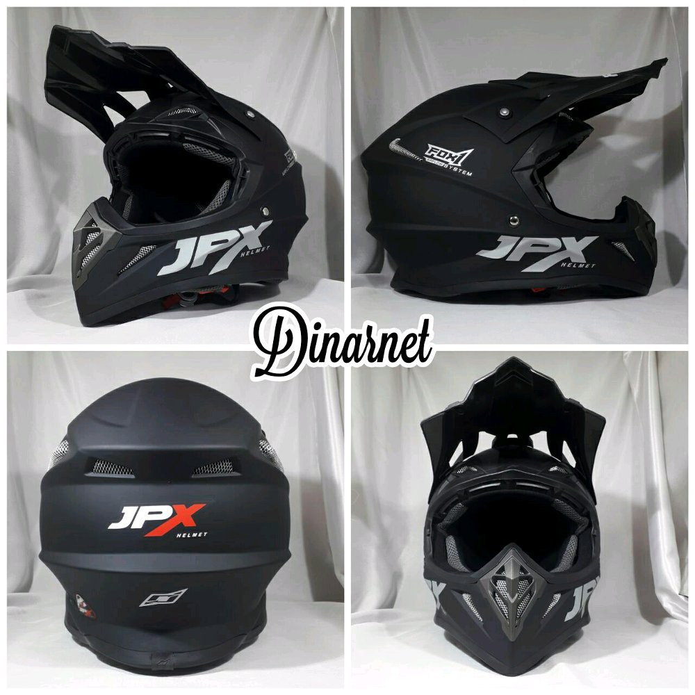 Jual Jual Helm Cross Jpx Full Face Street Fighter Standar SNI Trail ...