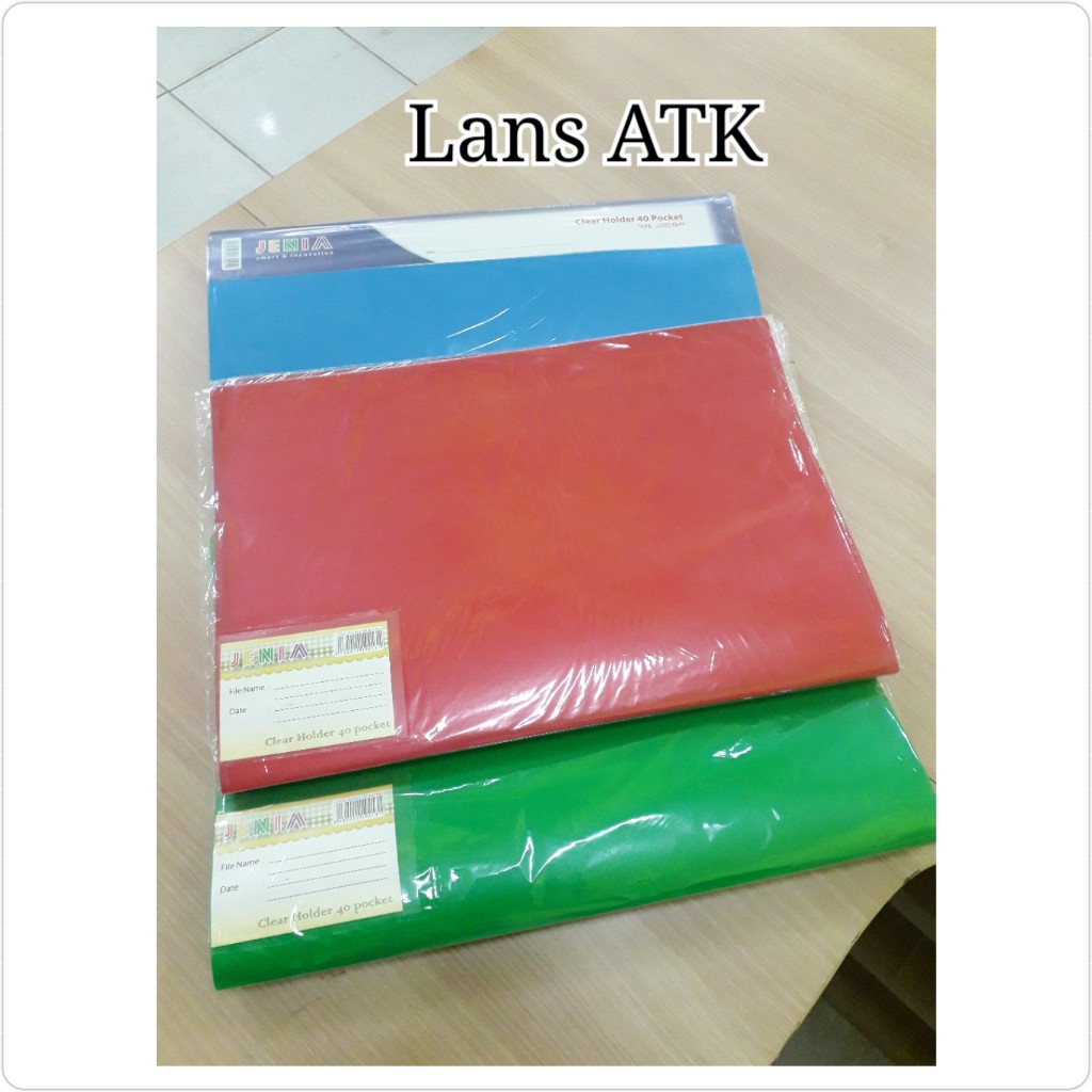 Jual Map Clear Holder Jenia / Display book Isi 40 Pocket Folio | Shopee ...