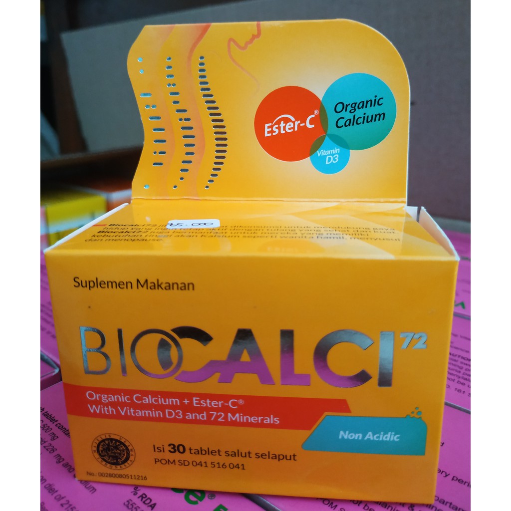 Jual BIOCALCI 72 - ESTER C + VITAMIN D + KALSIUM | Shopee Indonesia