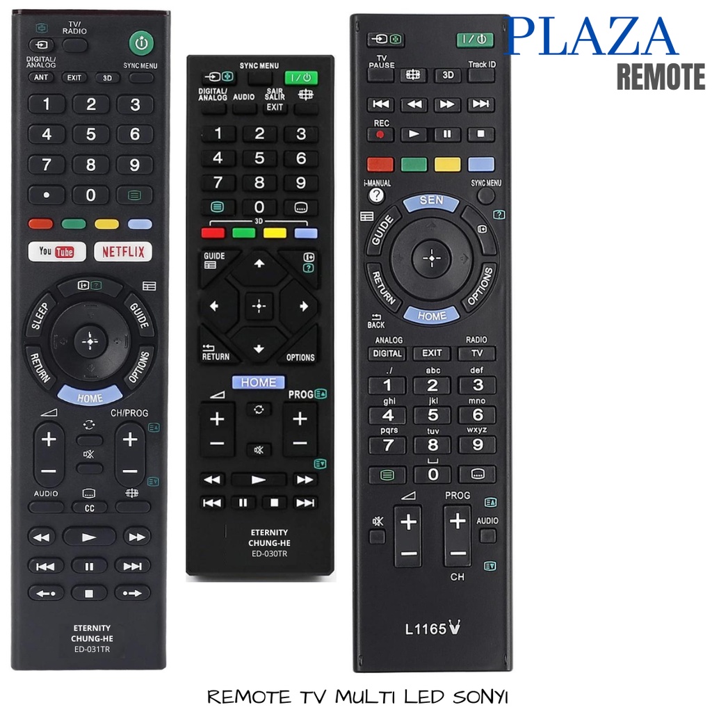 Jual REMOTE TV SONY BRAVIA SMART TV MULTIMEDIA MULTIFUNGSI TANPA ...