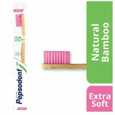 Jual pepsodent natural bamboo toothbrush soft sikat gigi bambu | Shopee ...