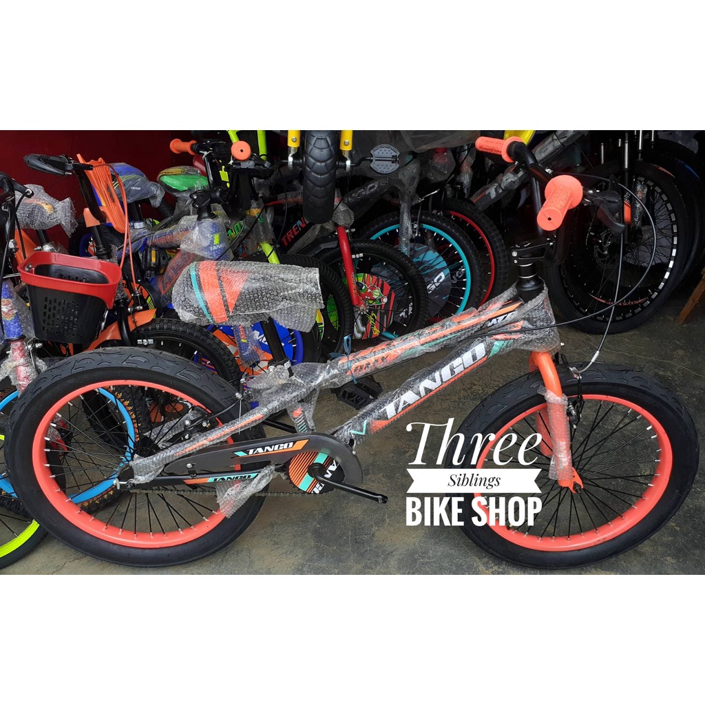 Jual SEPEDA BMX TANGO 6027 BAN JUMBO 3.0 20 INCH WARNA ORANGE | Shopee ...